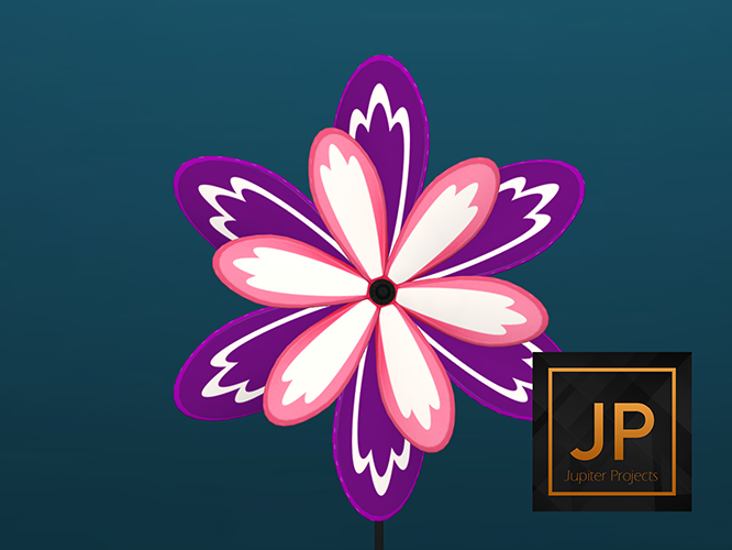 Second Life Marketplace - 02. [YKFK] Garden Pinwheel - Double Daisy ...